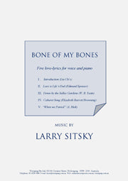 Bone of My Bones By Larry Sitsky – Australian Composers